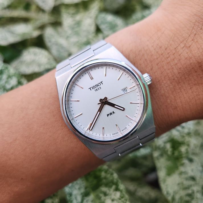 Tissot PRX Rose Gold Indeces in Silver/White Dial 40mm – Royal Vogue Manila